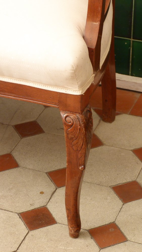 Artikel741-Jugendstil-Sofa Ein formschönes Jugendstil Sofa, Mahagoni um ...